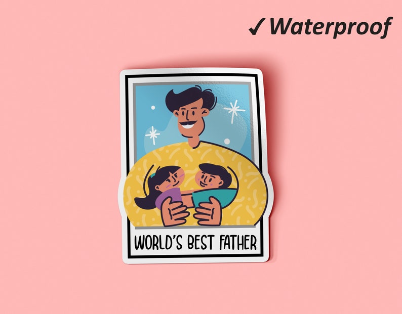 Happy Father's Day Stickers Pack Father and Son Sticker - Etsy