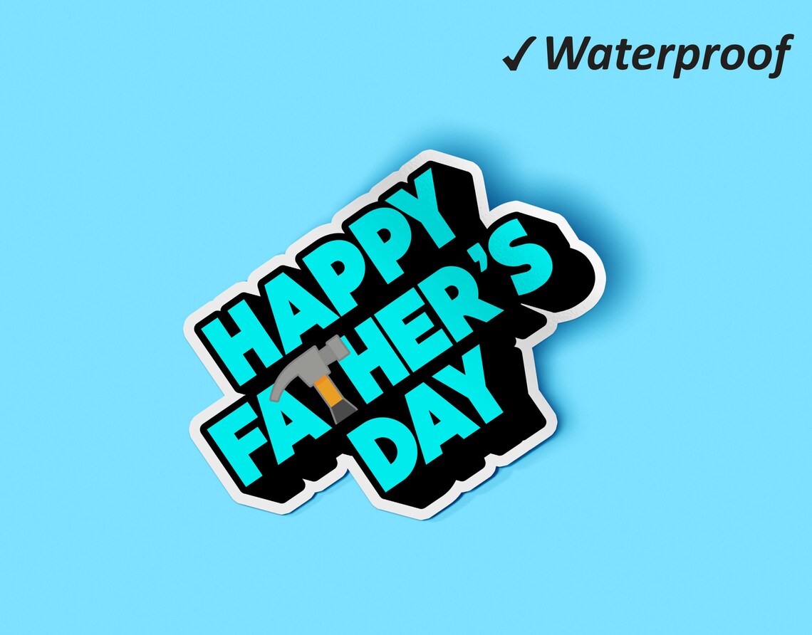 Best Dad Ever Sticker Set Father's Day Gift For Dad | Etsy