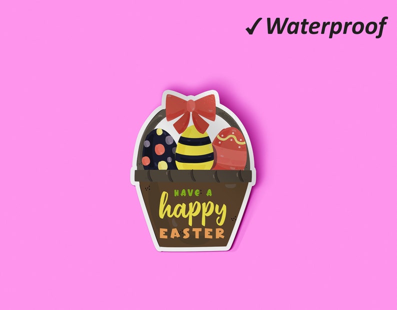 Happy Easter Sticker Easter Bunny Sticker Easter Bujo - Etsy