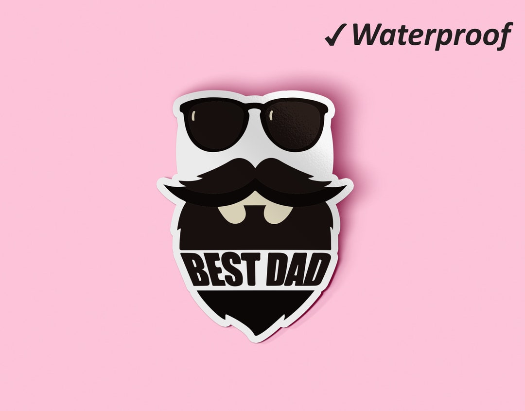 Best Dad Stickers Set | Funny Dad, Vinyl Stickers, Cute Stickers ...
