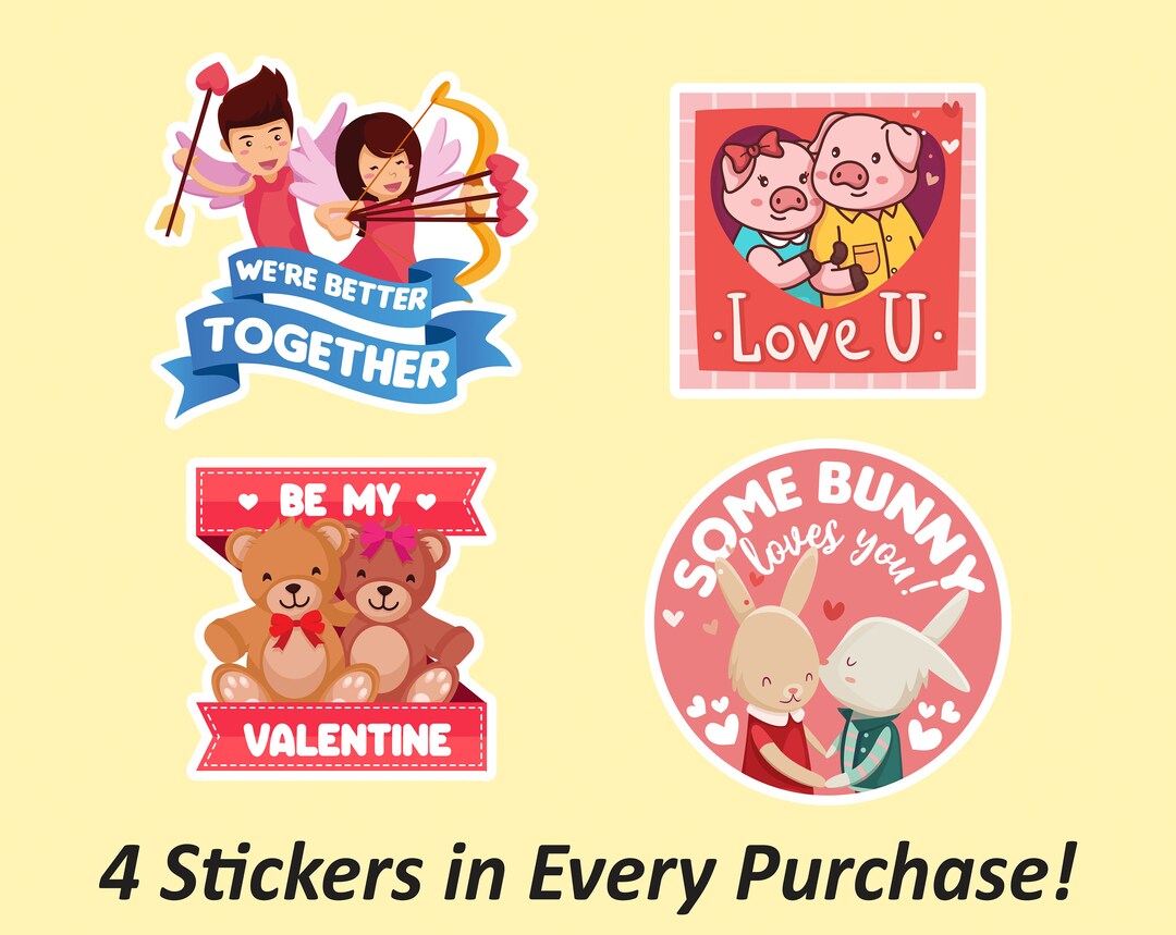 Be My Valentine Sticker Süße Liebe Sticker, Sweet Heart Sticker ...
