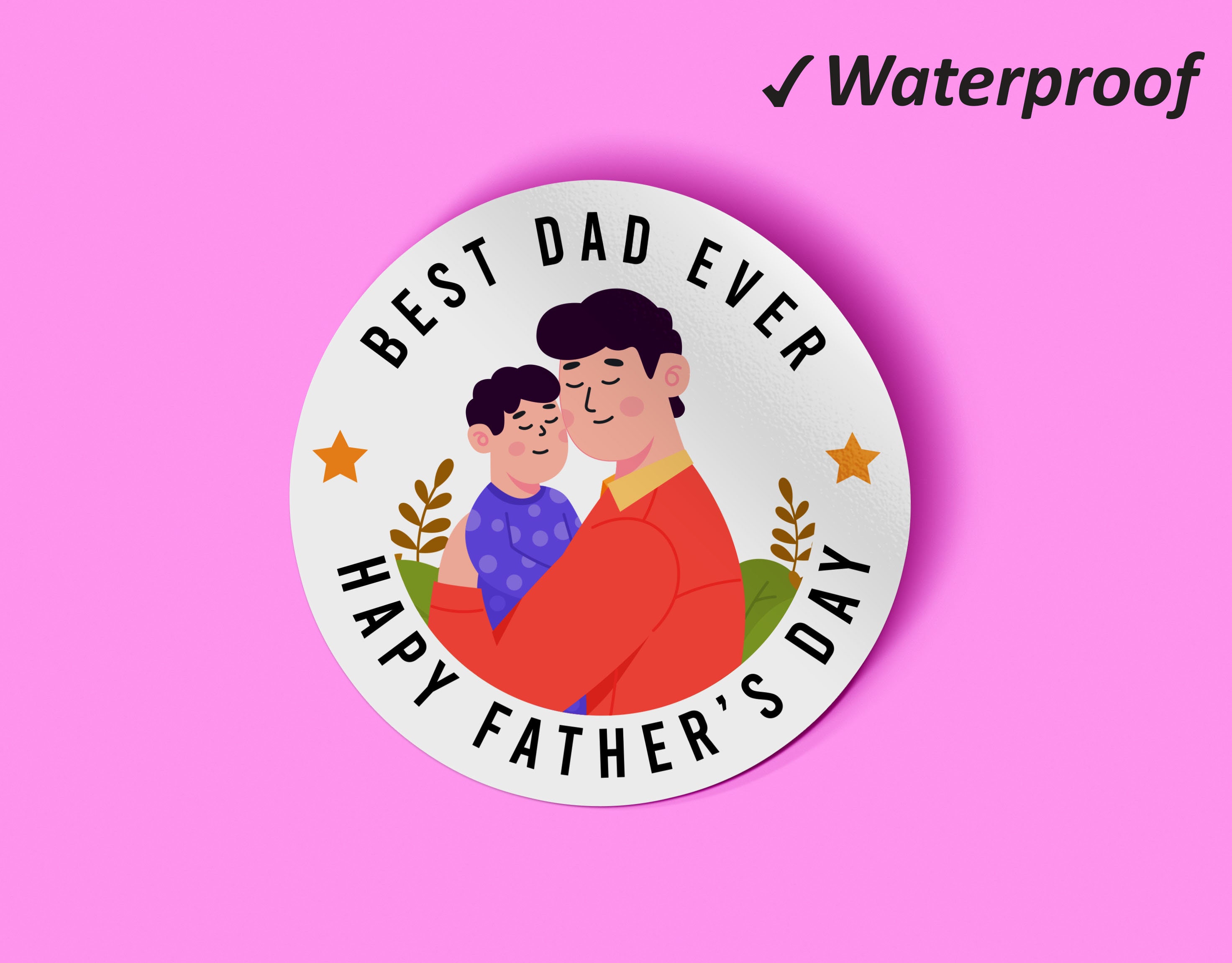 Happy Father's Day Sticker Set First Father's Day - Etsy UK