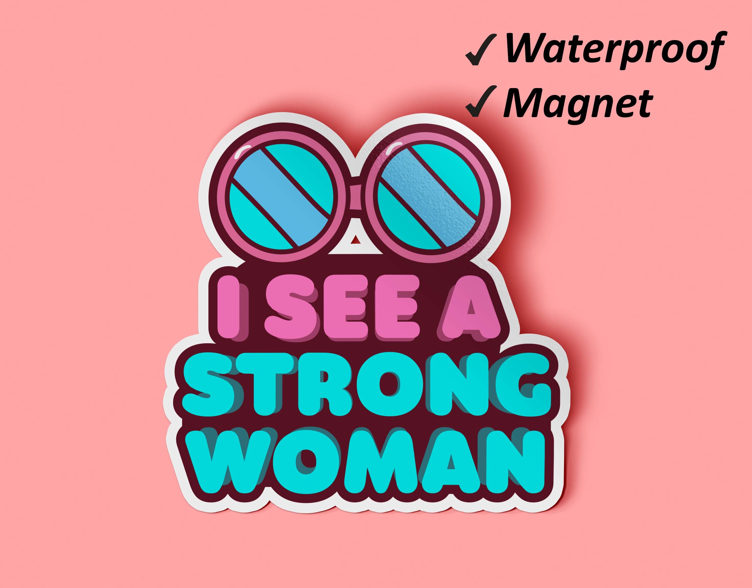 Strong Independent Woman Magnet Set Empowered Women Cute - Etsy UK
