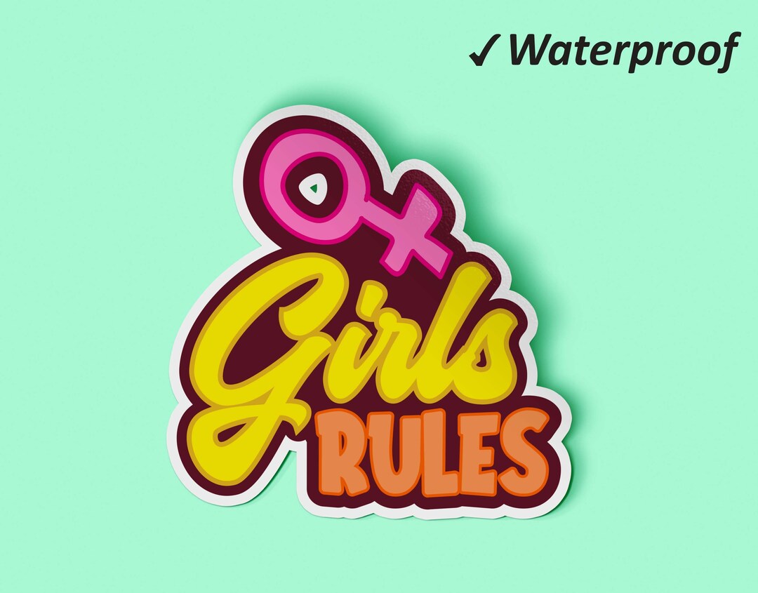 Girls Rule Sticker Bundle | Empowered Woman Stickers, Cool Sticker ...
