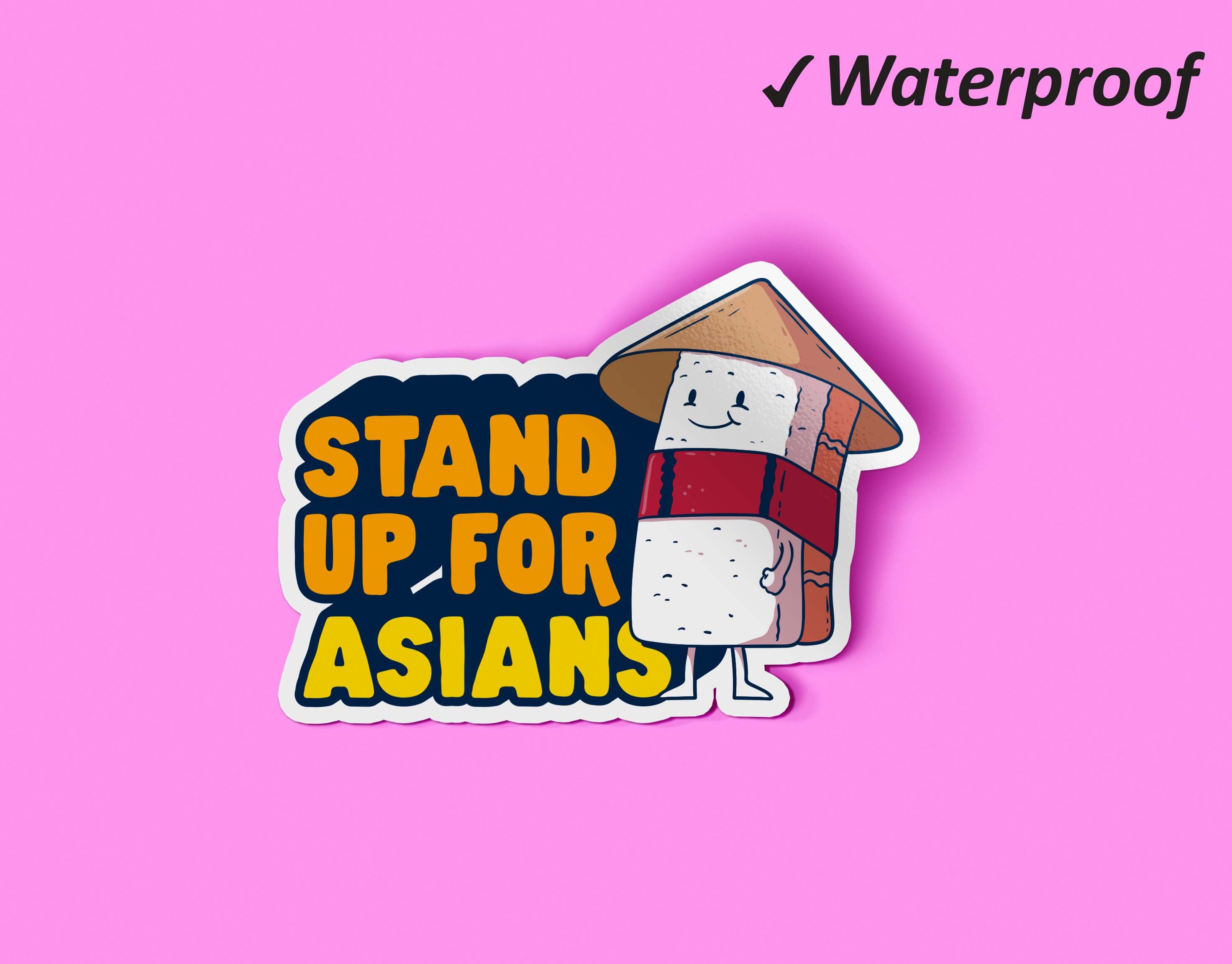 Stand up for Asians Sticker Set Stop Asian American Hate - Etsy