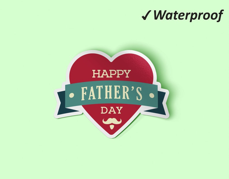 Happy Father's Day Sticker Set Papa Day Bumper Sticker - Etsy