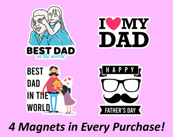 Magnets Dad's Day Gift Waterproof Magnets For Board Best Dad In The ...