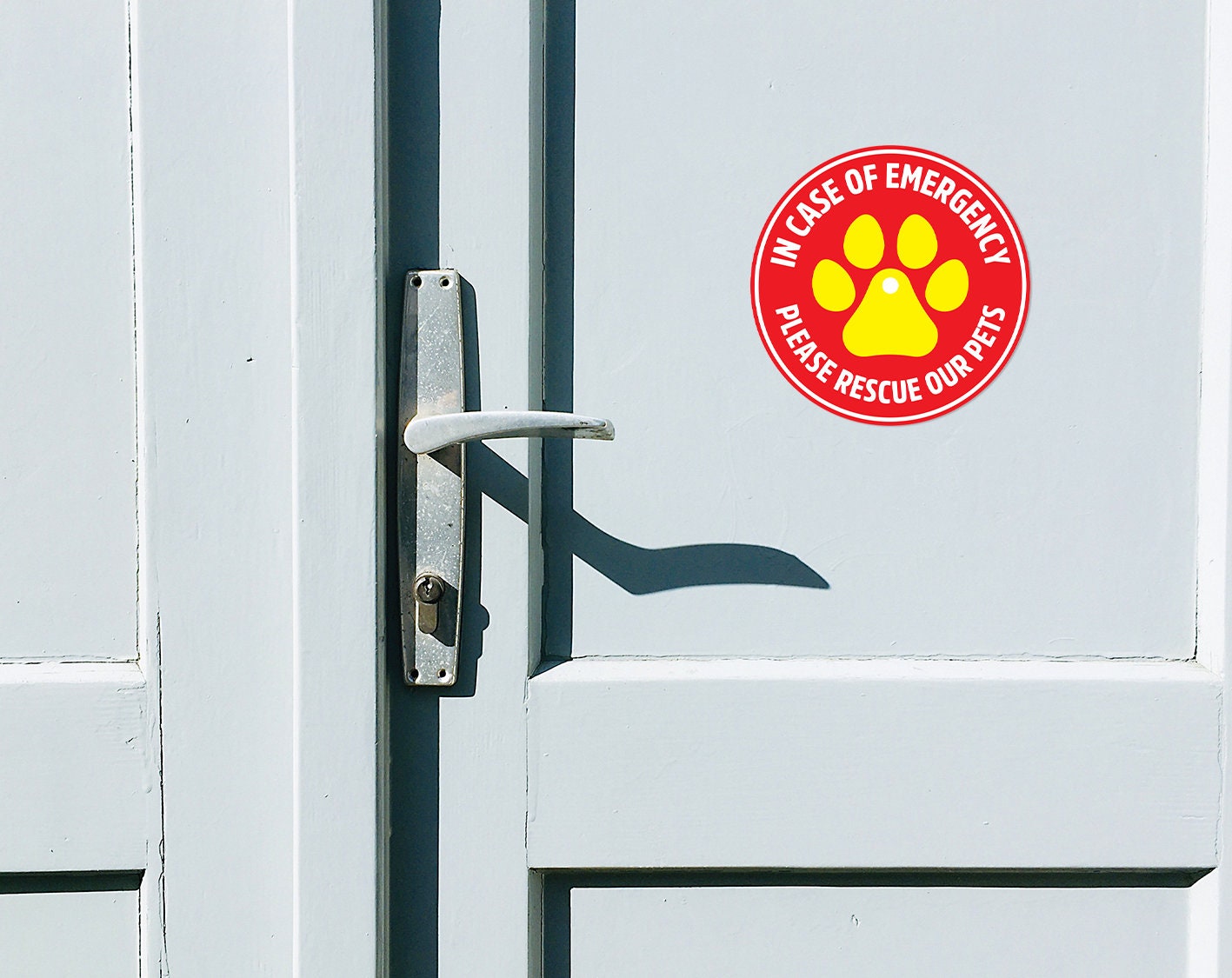 Pet Safety Sticker Pet Emergency Rescue Sticker, in Case of Emergency ...