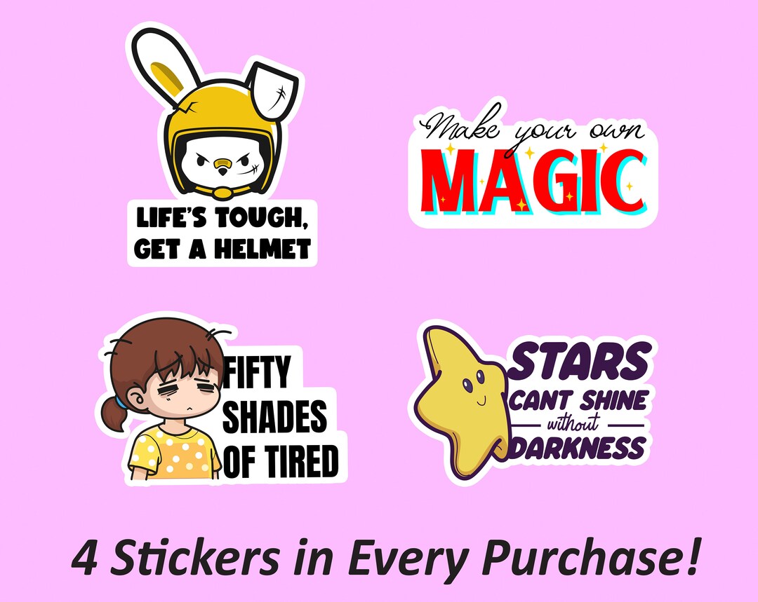 Stickers Life Quote, Sticker Set, Quote Sticker for Scrapbooking ...