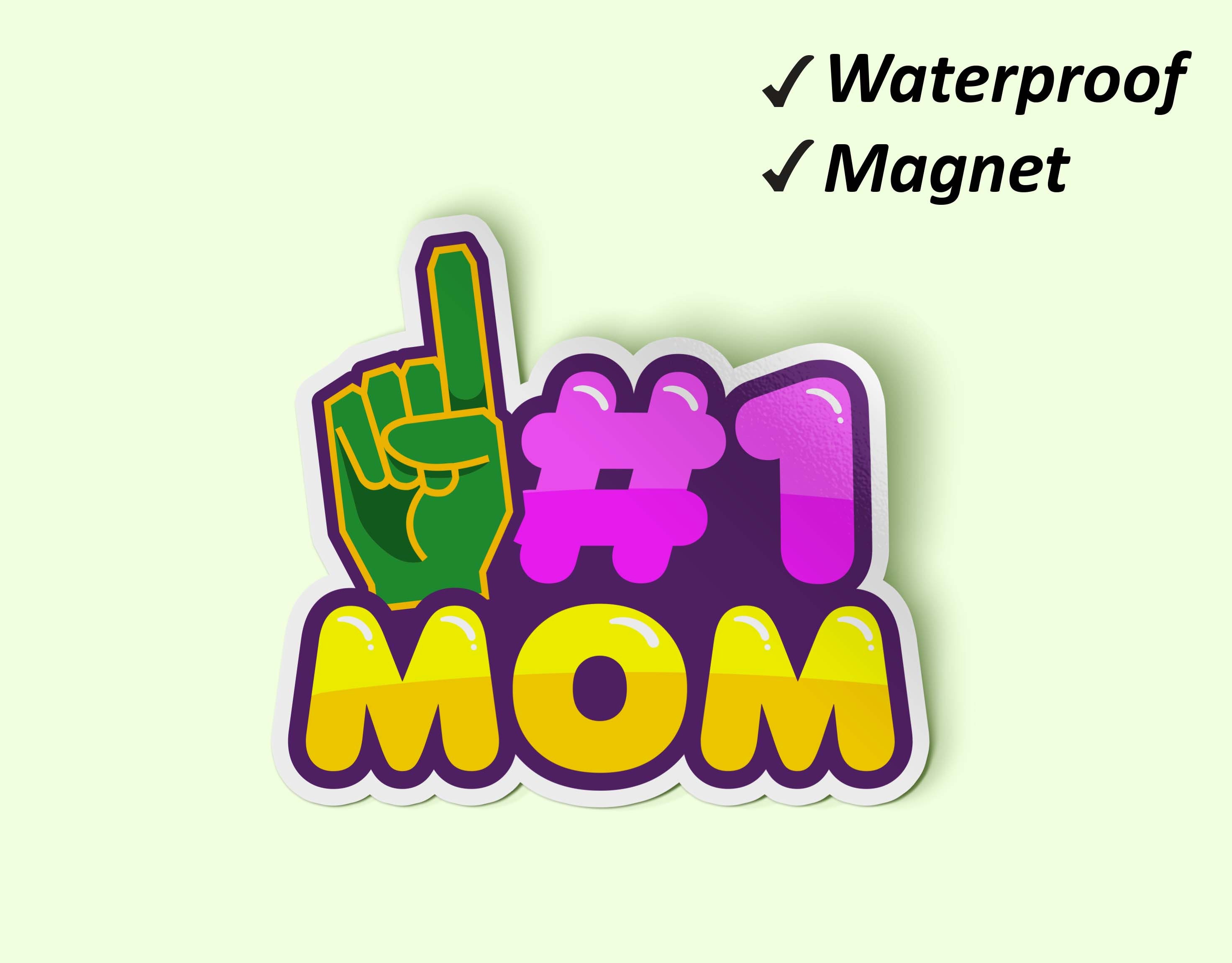Number 1 Mom Magnet Set 1 Mom Cute Magnets Fridge Magnet - Etsy UK
