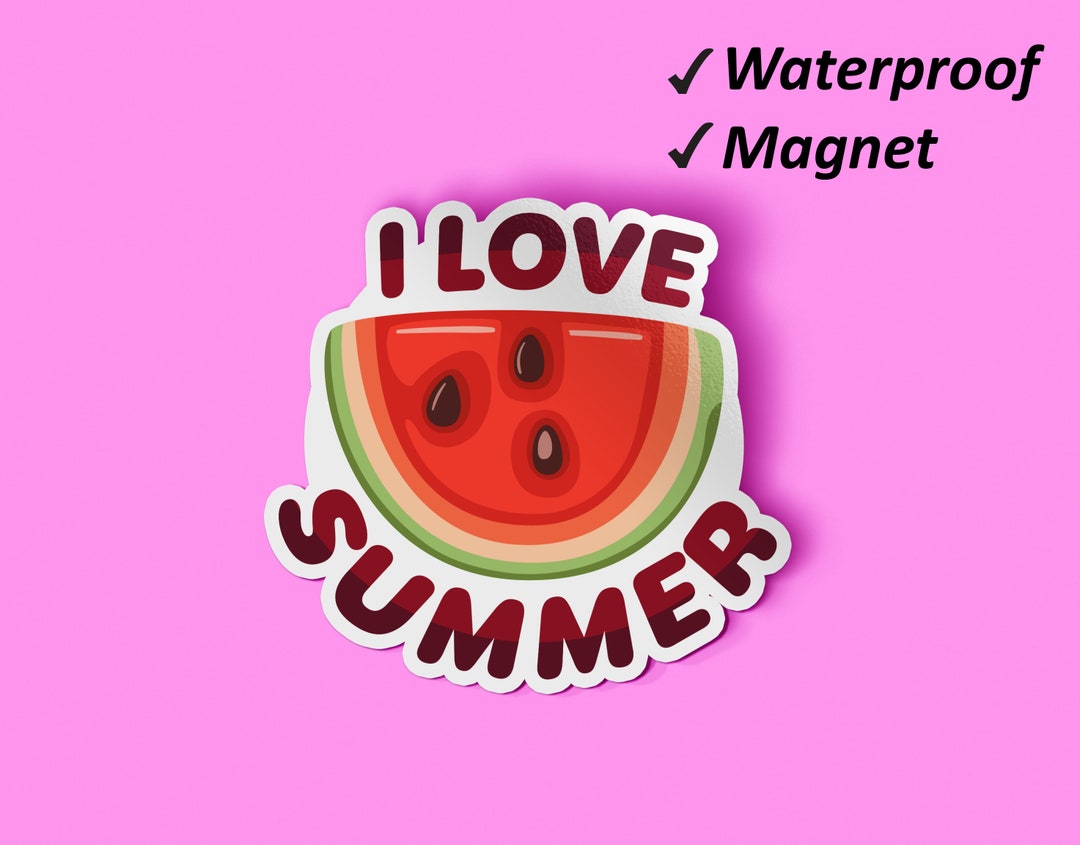 I Love Summer Magnets Pack | Summer Decor, Magnet, Beach, Travel ...