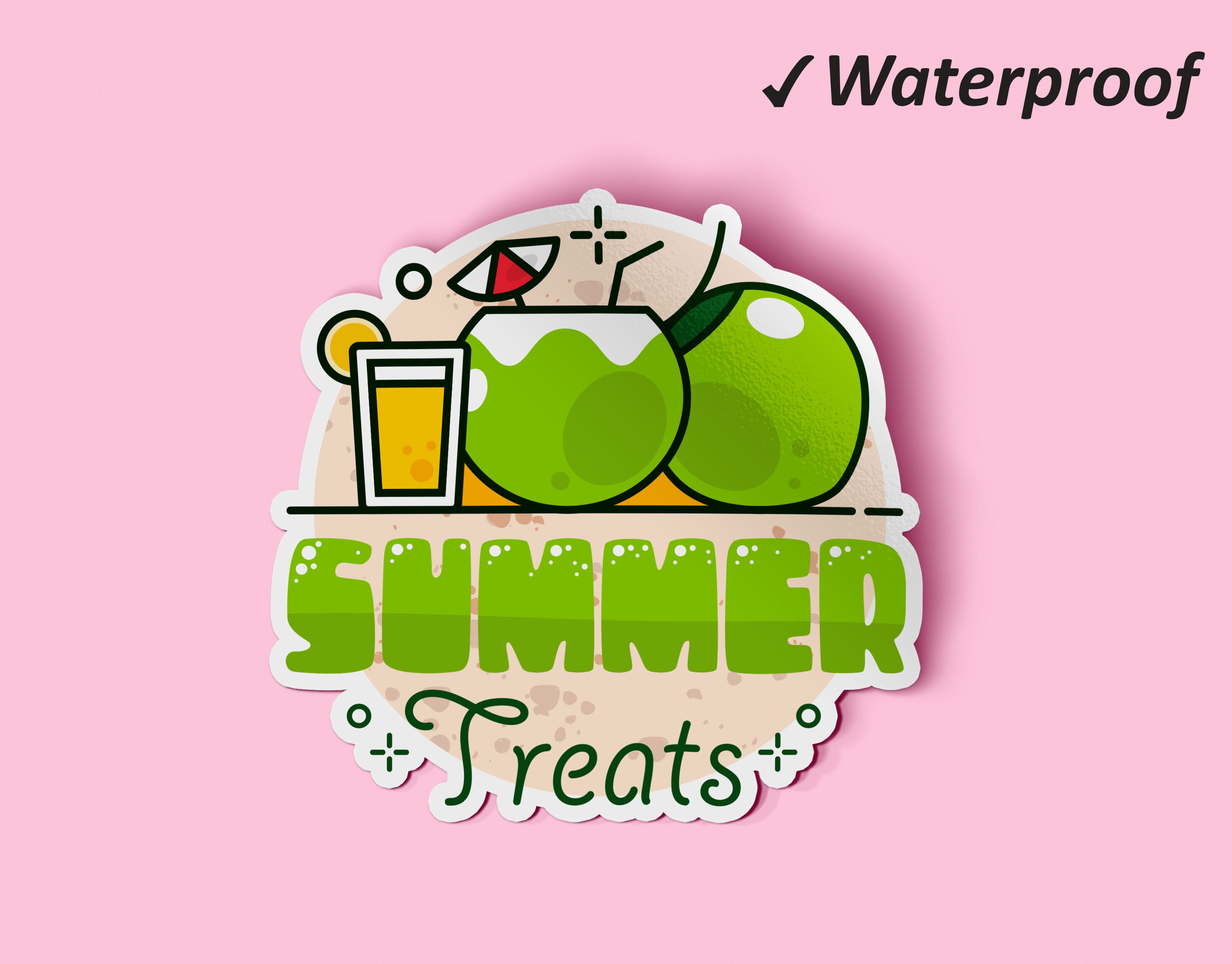 Summer Vibes Sticker Pack Aesthetic Stickers Beach Art - Etsy