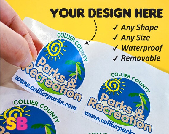 Removable Custom Printed Stickers Labels & Decals on Sheets. | Etsy