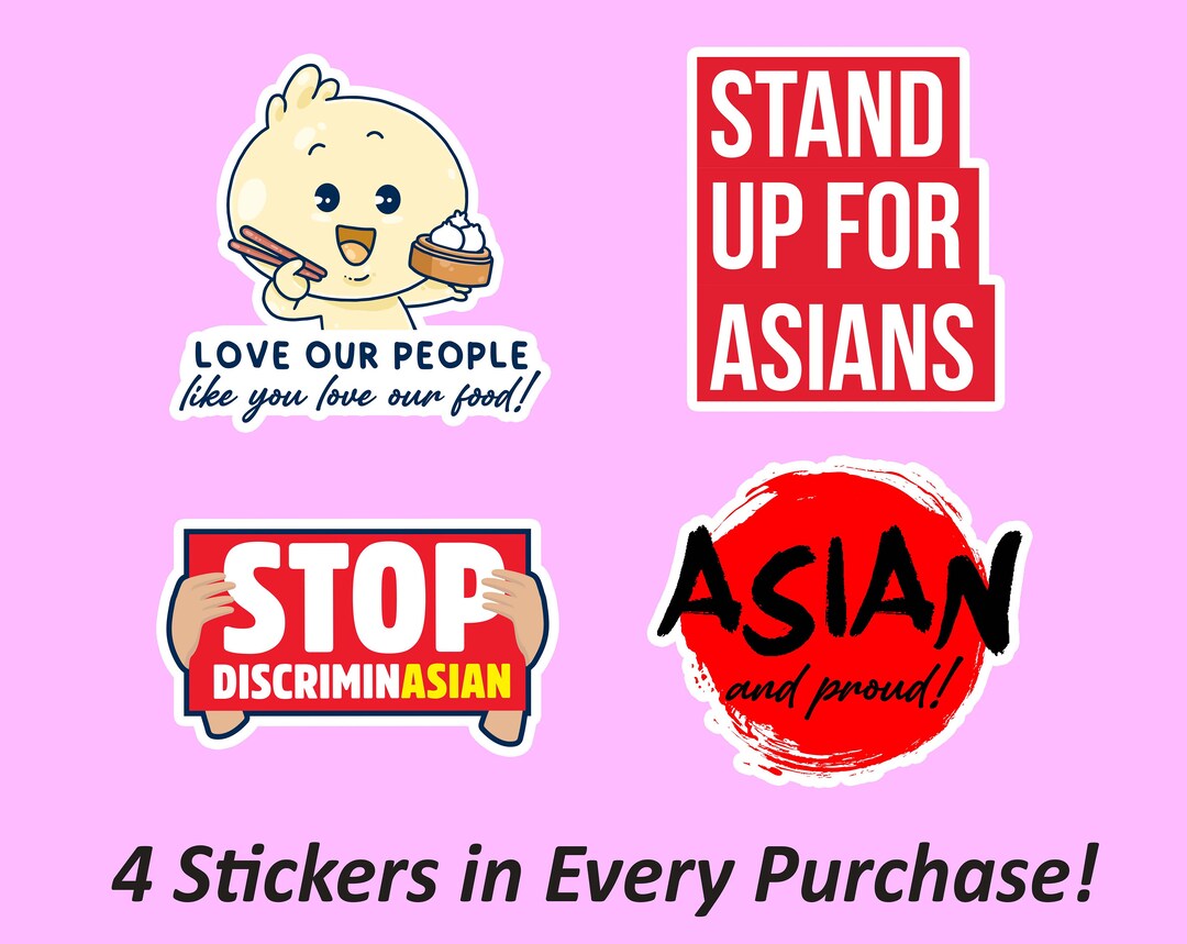 Stand up for Asians Sticker Pack | Asian & Proud, Car Stickers, Journal ...