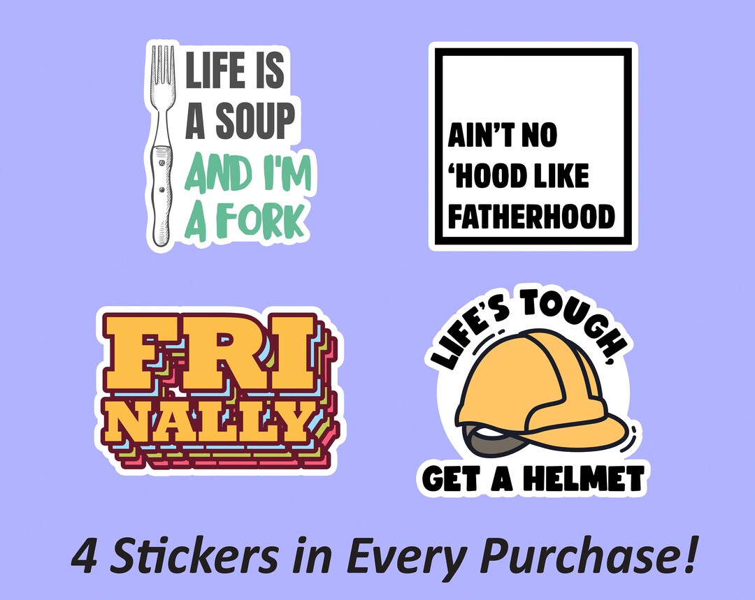 Saying Sticker Pack, Sticker Set, Assorted Quote Stickers, Empowerment ...