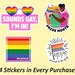 Pride Month Stickers Pack LGBT Love, Sticker Labels, Business Stickers ...