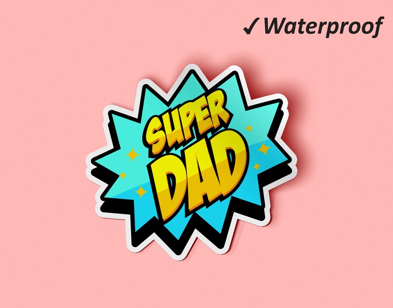 Best Dad Ever Sticker Set Father's Day Gift For Dad | Etsy