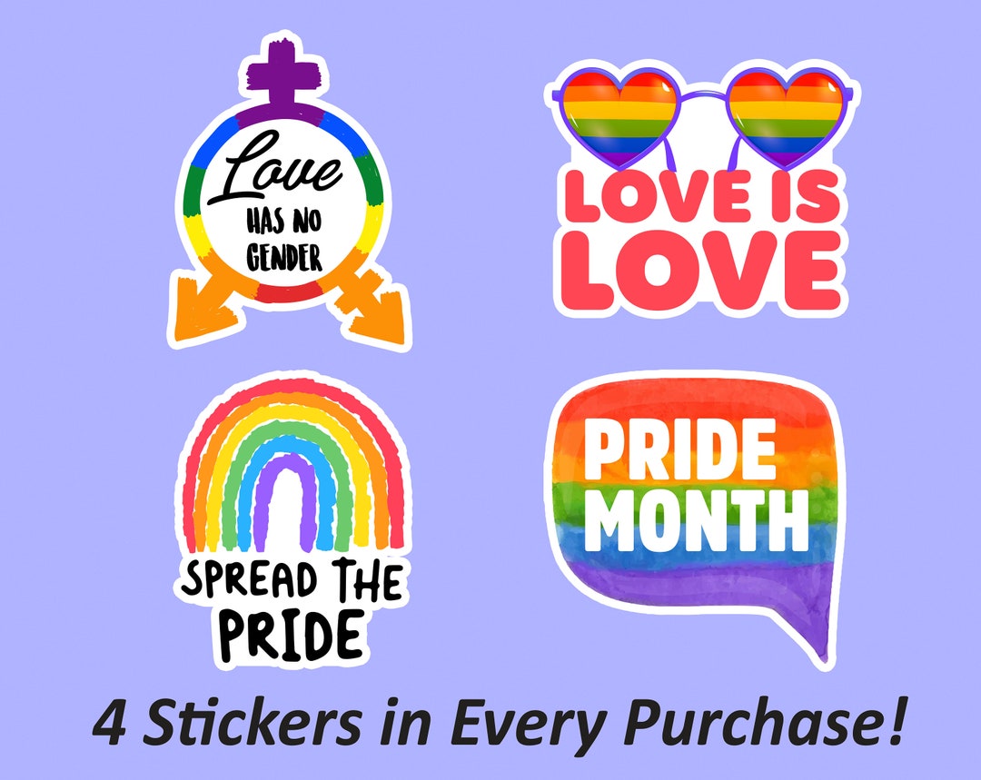 Spread the Pride Sticker Pack | Pride Month, Love Wins, Laptop Stickers ...
