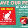 Pet Emergency Rescue Sticker, Save Our Pets, in Case of Emergency, Pet ...