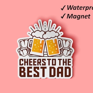 To the Best Dad Magnet Set | Cool Dad, Refrigerator Magnets, Funny ...