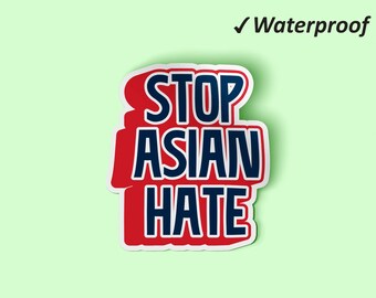 Stop the Hate Stickers Set Racism is A Virus Asian Lives - Etsy