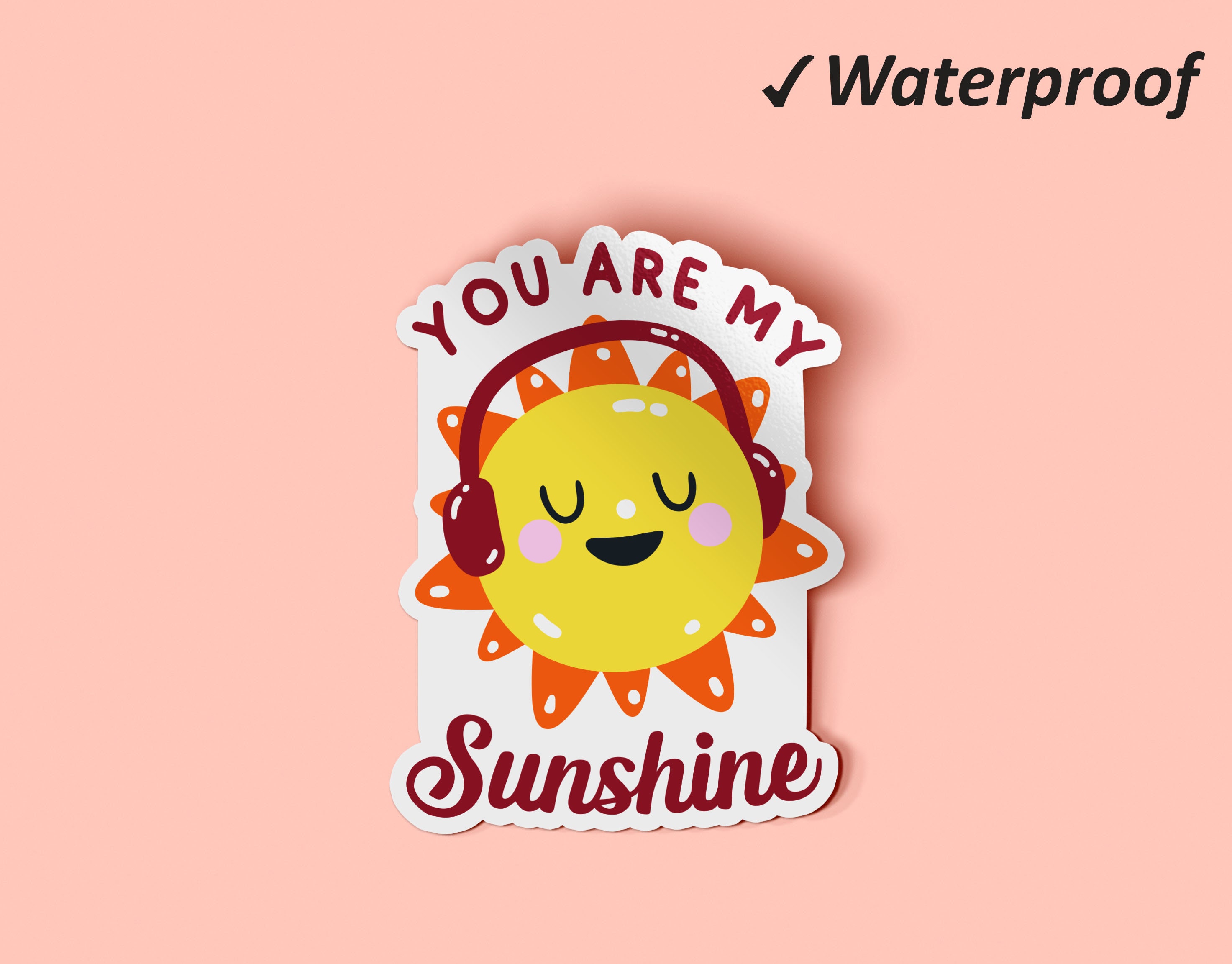 The Beach is My Happy Place Sticker Set Beach Sticker | Etsy