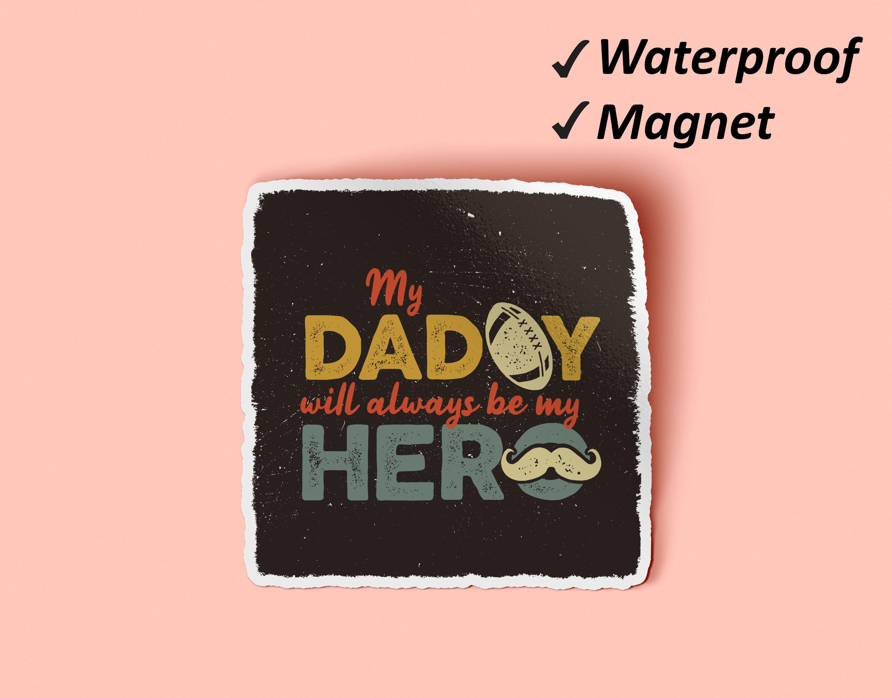 Best Dad Magnet Pack Dad Gift Papa Day Mini Fridge Magnet | Etsy