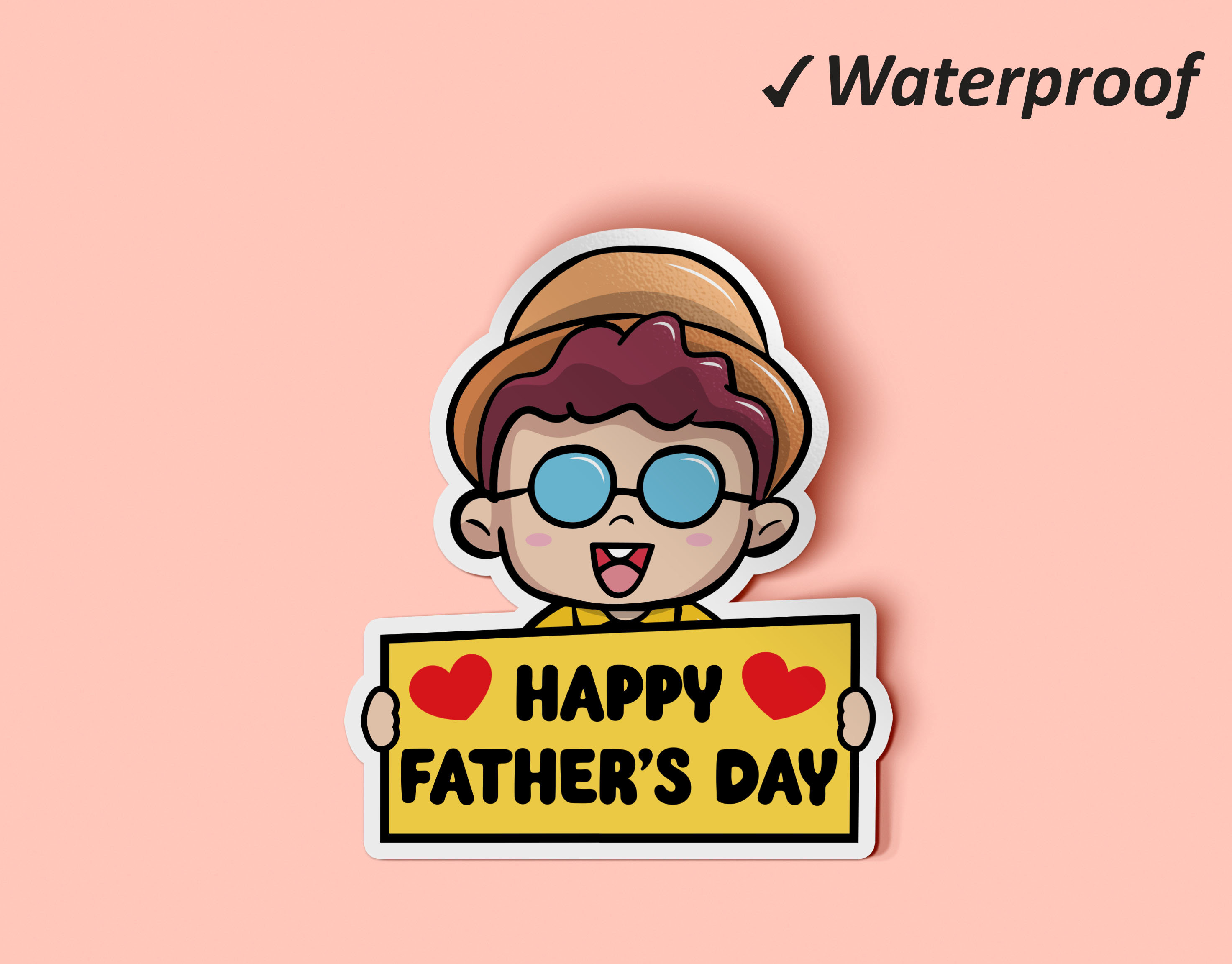 Happy Father's Day Sticker Set Papa Day Business - Etsy