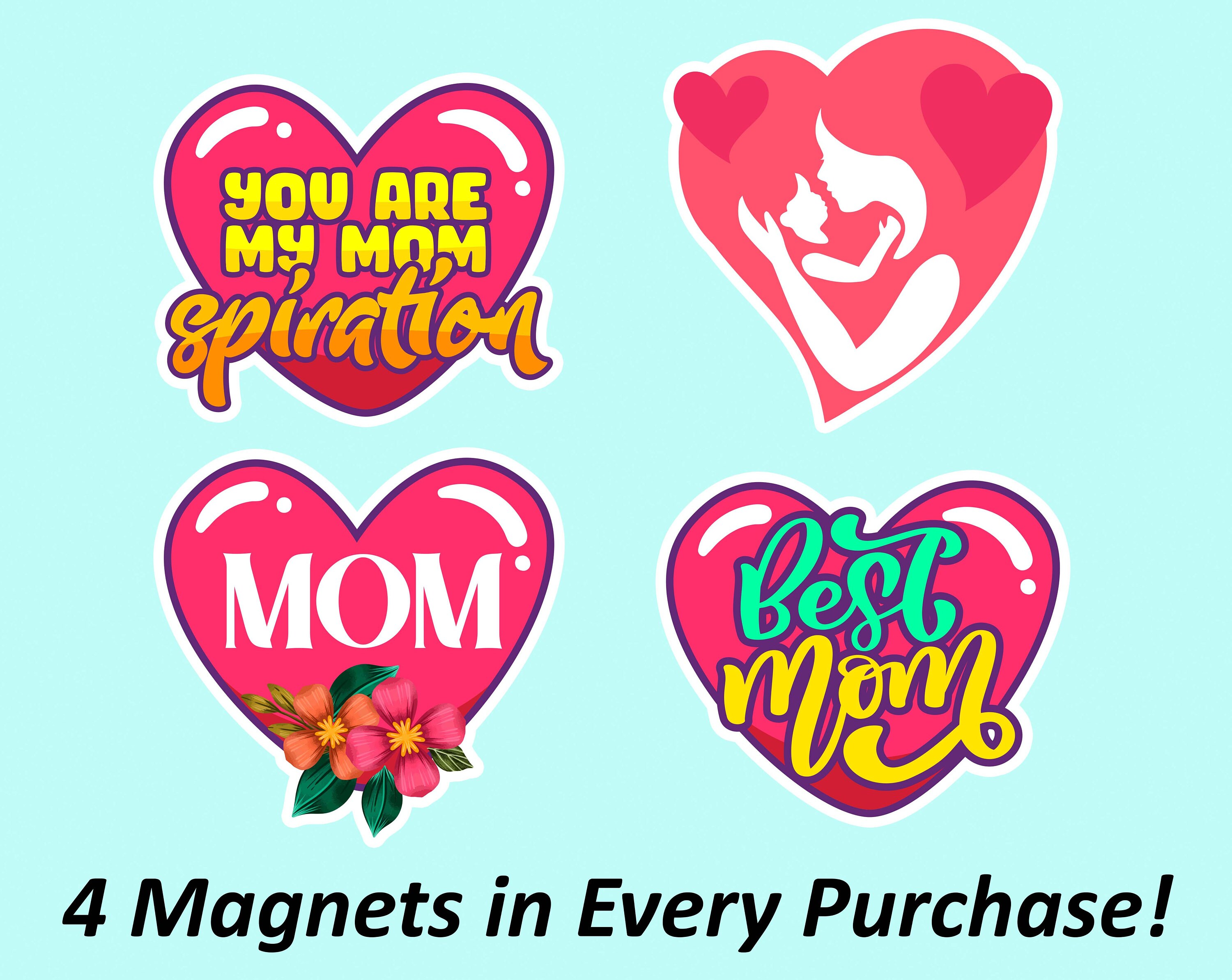 Inspirierende Mutter Magnet Bundle | Geschenk für Muttertag, Locker ...