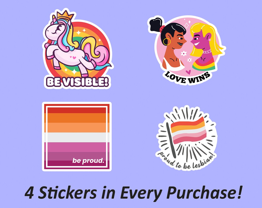 Be Visible Pride Sticker Set | Love is for Everyone, Fun Stickers ...
