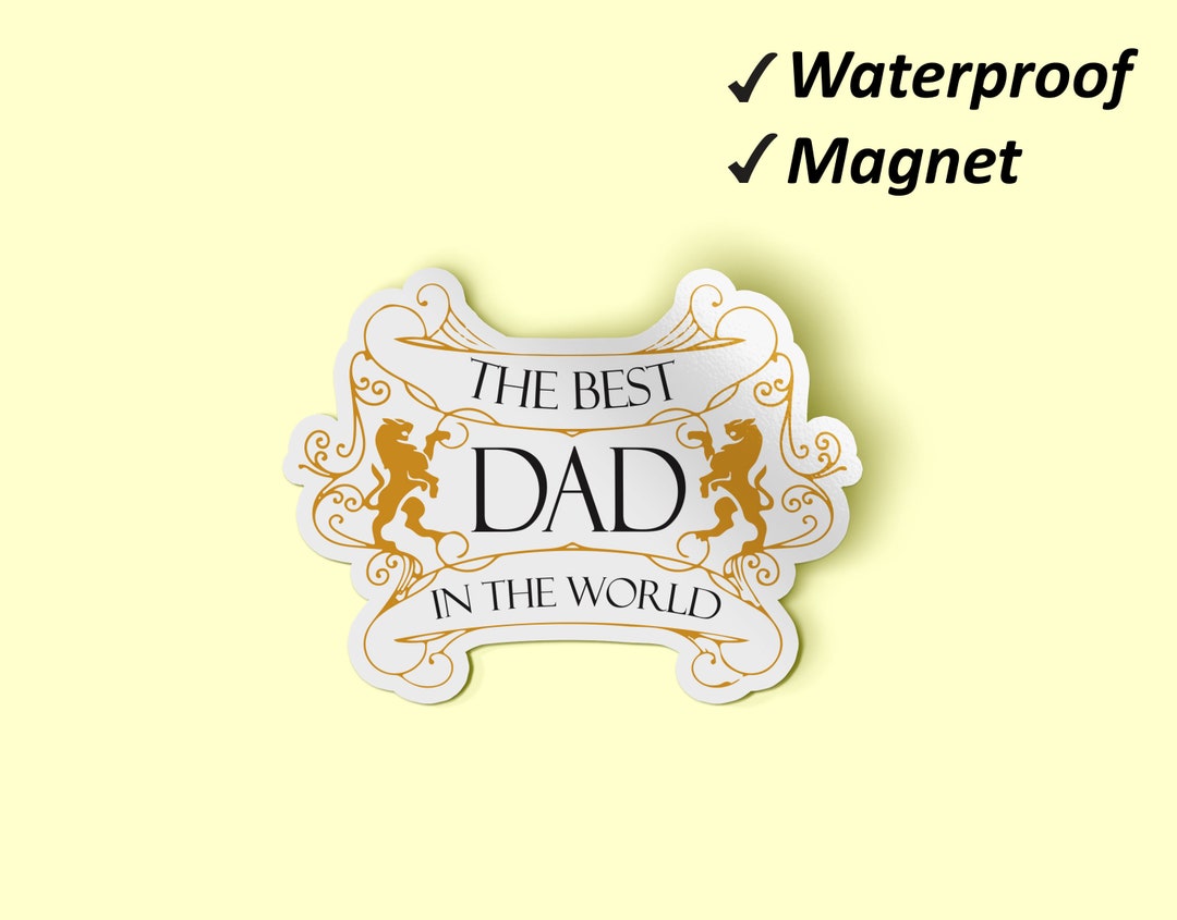 The Best Dad in the World Magnet Pack | Father's Day, Car Magnets, Dad ...