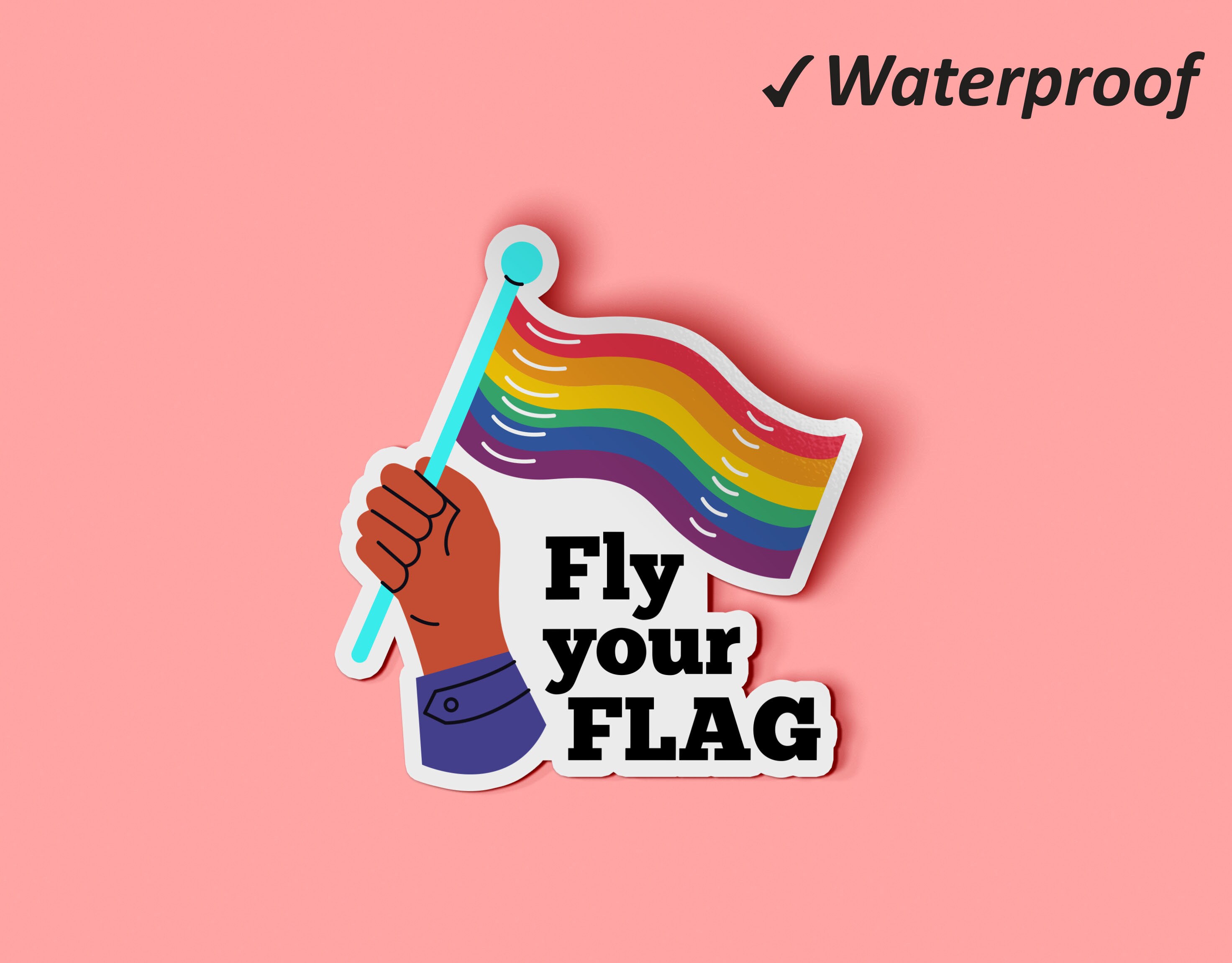 Orgulloso de ser Genderfluid Sticker Set / Gay and Proud - Etsy España