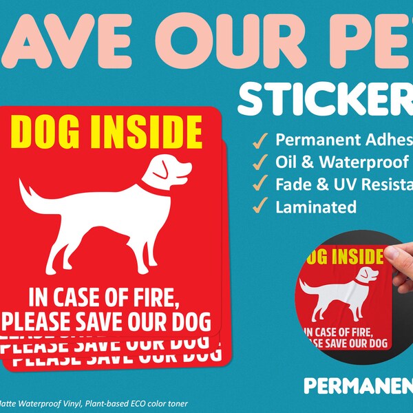Pet Inside Sticker - Etsy