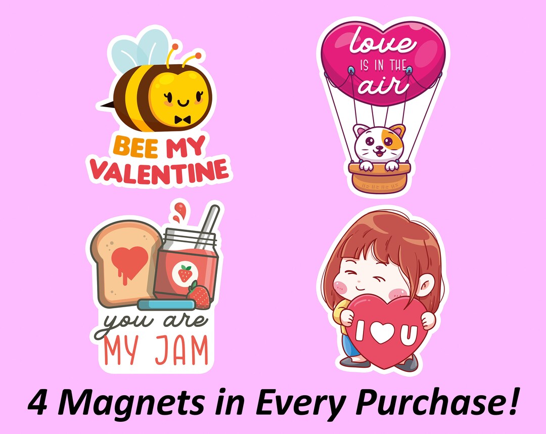 Love You Magnet | Funny Pun Magnet, Be My Valentine Magnet, Love is in ...
