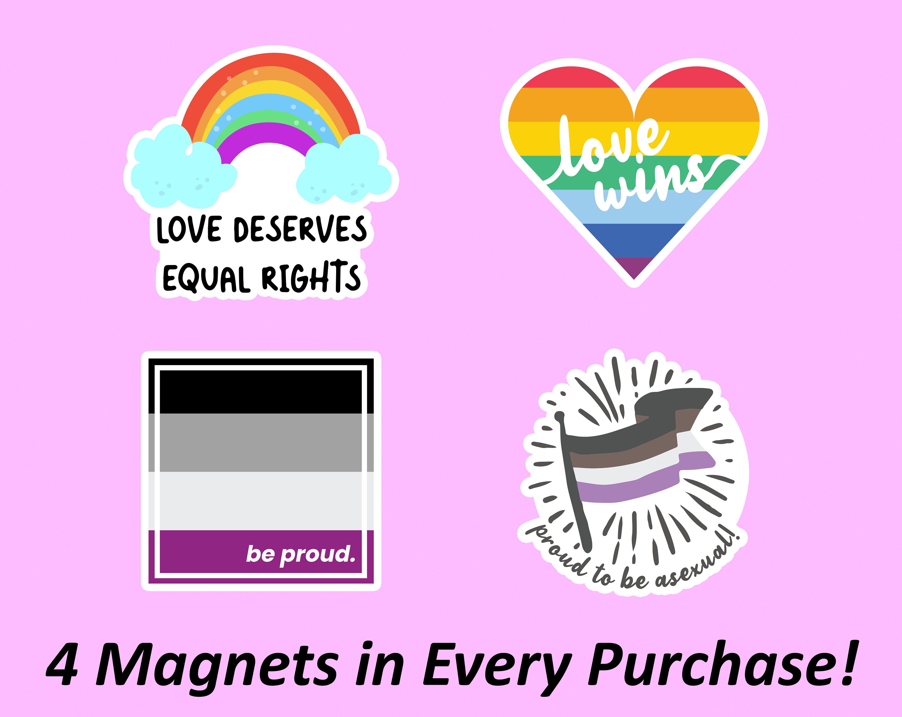 Be Proud Magnets Bundle LGBTQ Pride Magnets Home Decor - Etsy UK