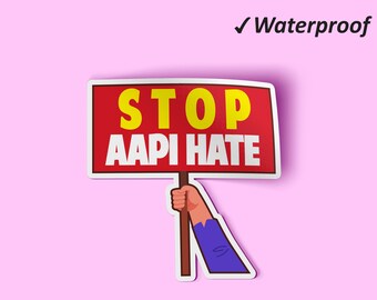 Stop AAPI Hate Sticker - Etsy