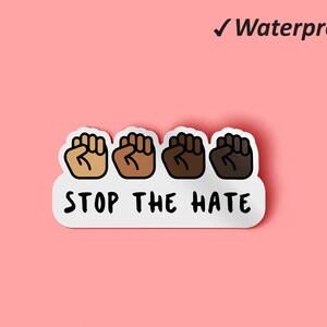 Stop the Hate Stickers Set | Racism is A Virus, Asian Lives Matter ...
