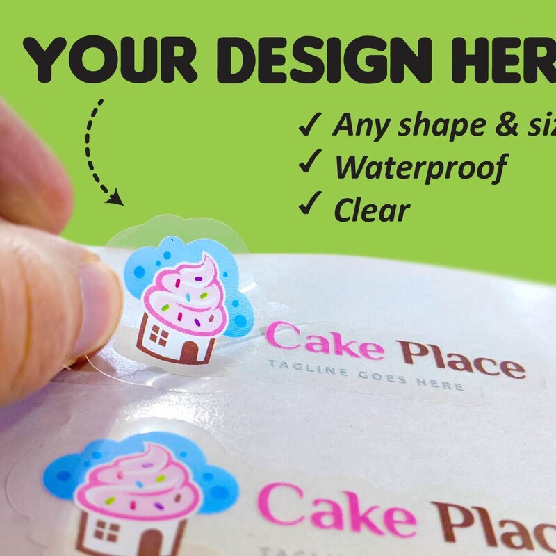 Clear Stickers - Etsy