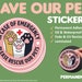 Pet Emergency Rescue Sticker, Save Our Pets, in Case of Emergency, Pet ...