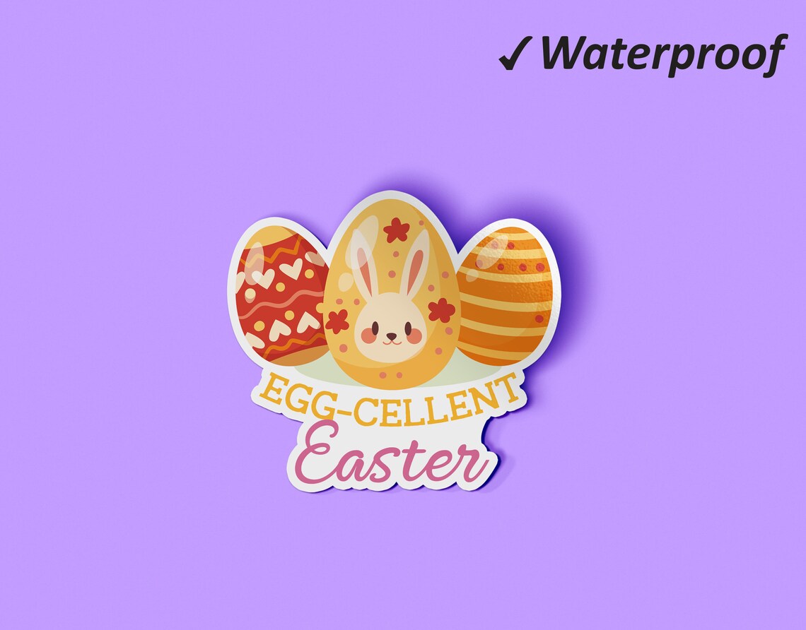 Happy Easter Sticker Easter Bunny Sticker Easter Bujo - Etsy
