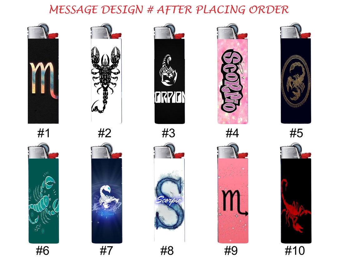 Scorpio Bic Lighters - Etsy