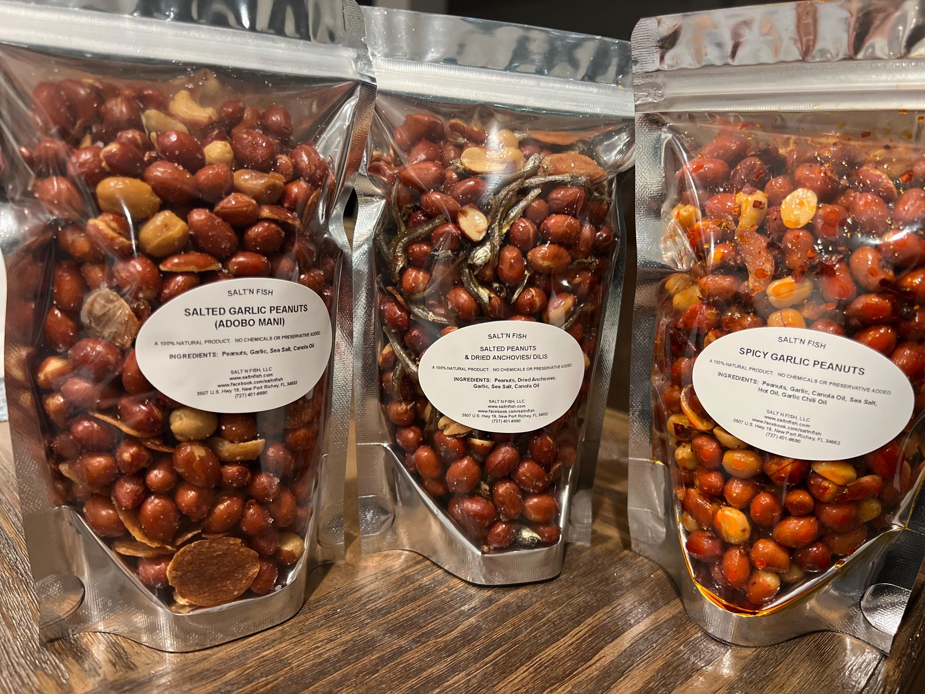 Garlic Peanuts With Fried Anchovies (adobong Mani With Dilis) - Etsy