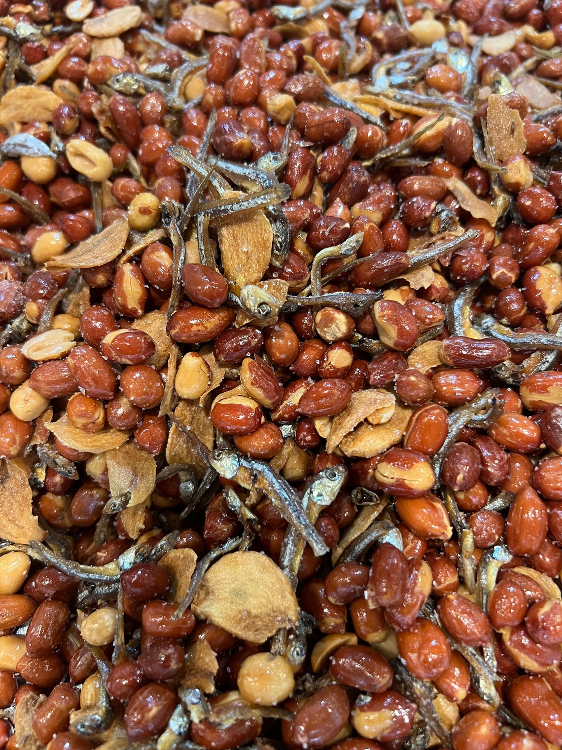 Garlic Peanuts With Fried Anchovies (adobong Mani With Dilis) - Etsy