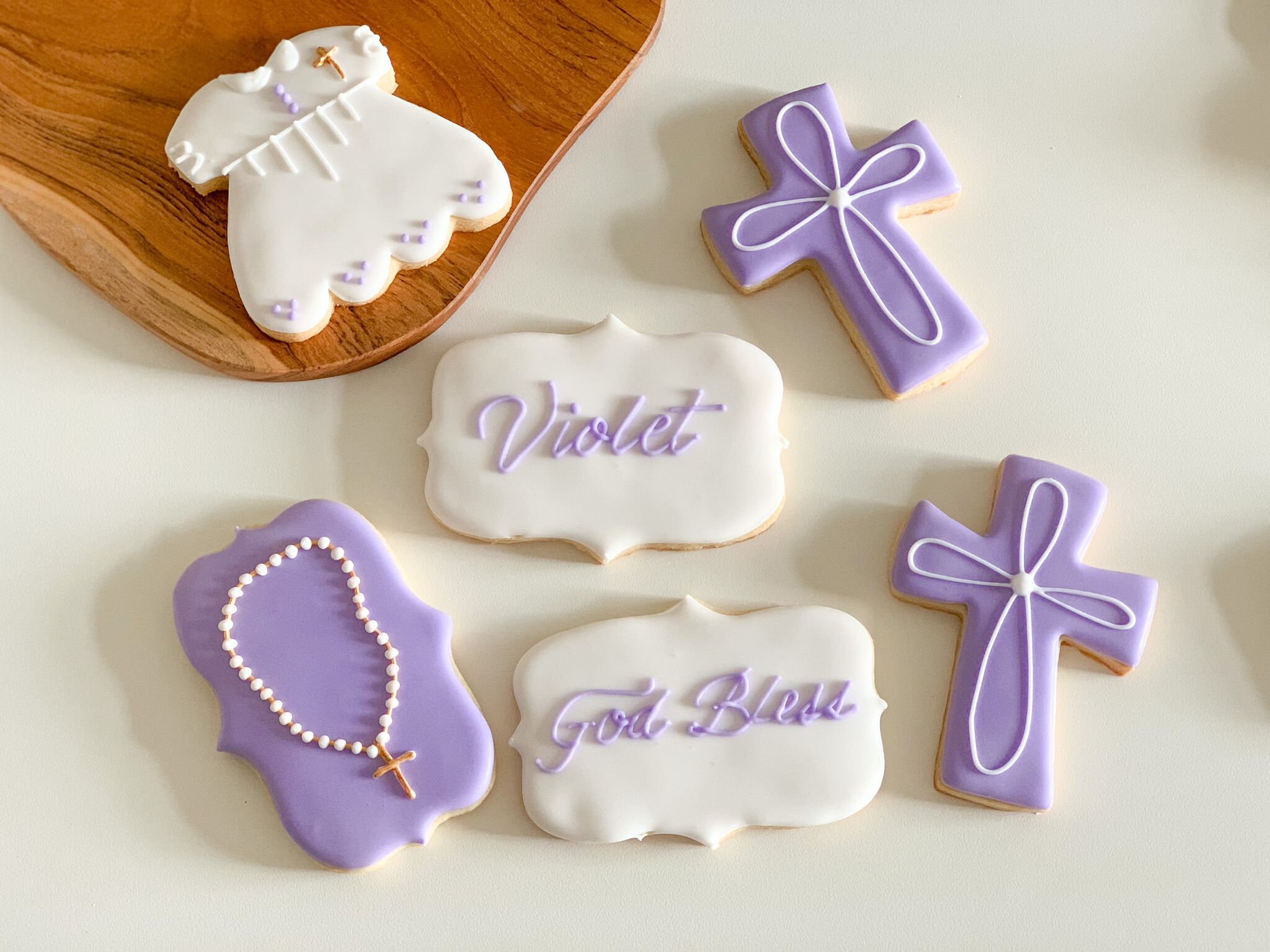 Custom Baptism Cookies Christening Cookies God Bless Cookies Church ...