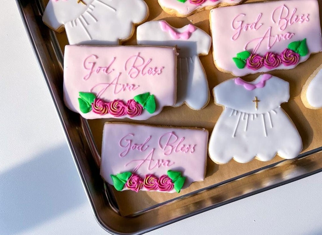 Custom Baptism First Communion Holy Communion Cookies - Etsy