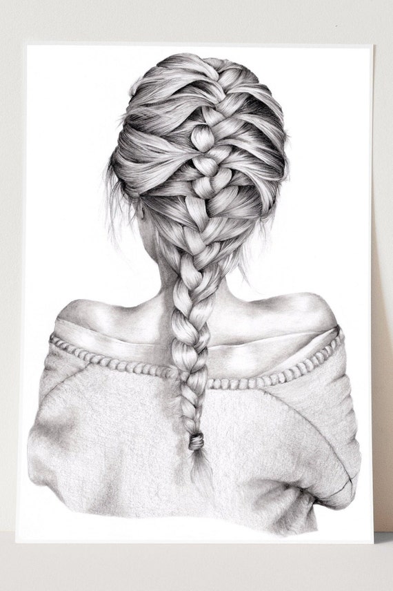 French Braid Drawing