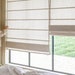 40 Colors , 100% Linen Custom Roman Shades With Chain Mechanism, Flat ...