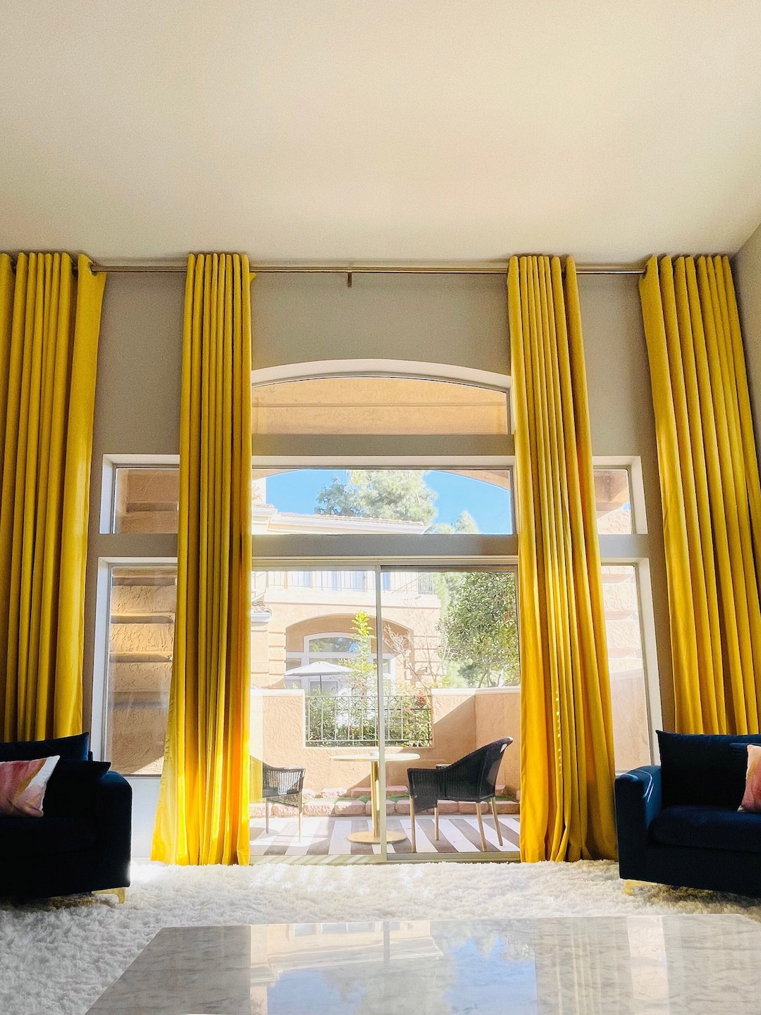 High Ceiling Curtains,2-story Curtains Extra Long Curtains , Living ...