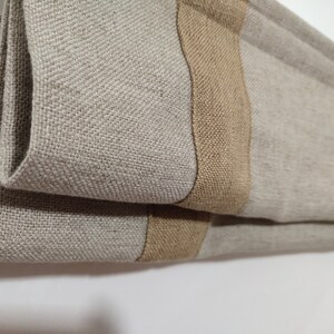 85 Colors Custom Roman Shades With Chain Mechanism, Border Trim Roman ...