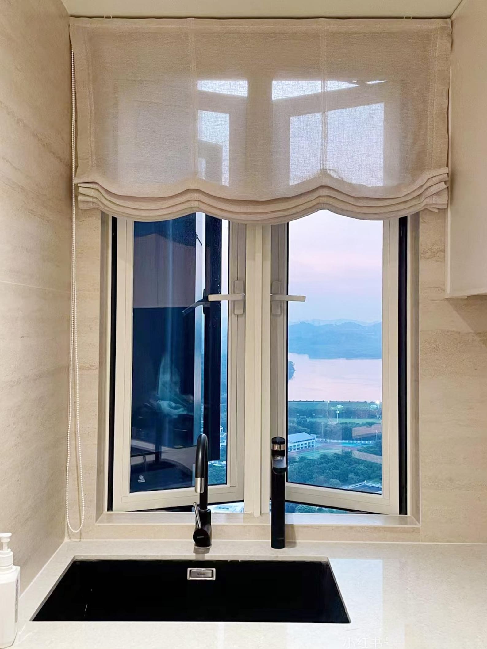40 Colors ,100% Linen Cordless Custom Roman Shades ,soft Roman Shade ...